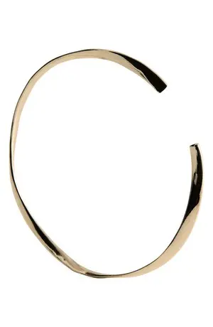 Mango Rigid Choker Necklace - Gold