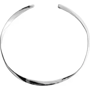 Mango Rigid Choker Necklace - Silver