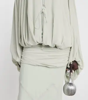 DE LA VALI Chiffon Eulalia Maxi Dress