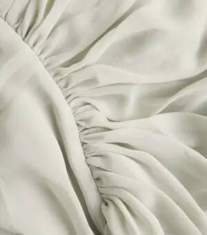 DE LA VALI Chiffon Eulalia Maxi Dress