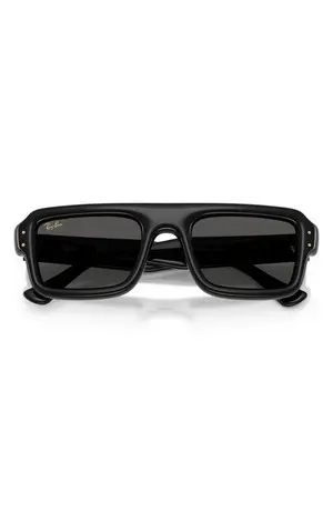 Ray-ban Square Frame Sunglasses - Black/dark Grey