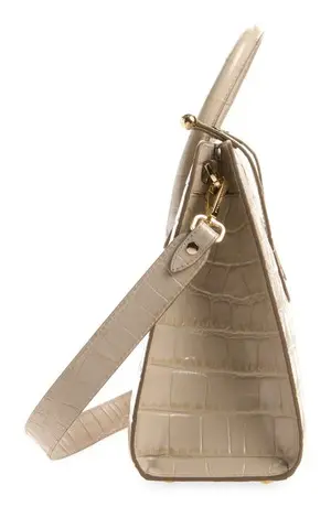 Strathberry Midi Croc Embossed Tote