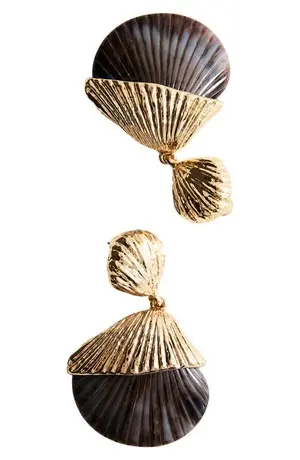 Mango Shell Drop Earrings