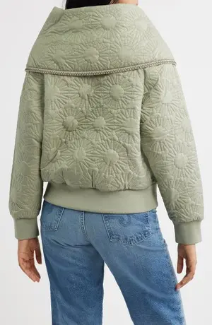 UGG Solein Quilted Jacket With Oversized Collar - Vinito