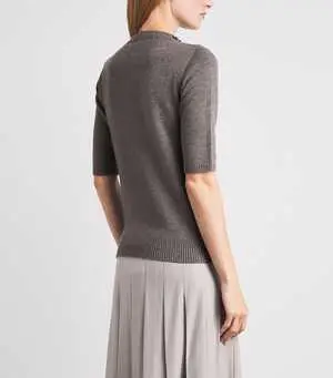 Fabiana Filippi Virgin Wool-silk-cashmere Embellished Sweater