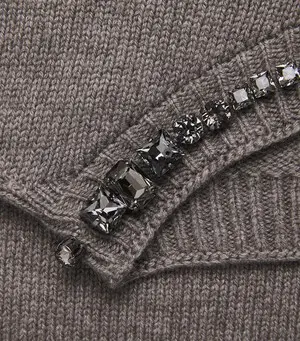 Fabiana Filippi Virgin Wool-silk-cashmere Embellished Sweater