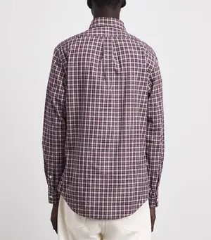 Polo Ralph Lauren Cotton Check Polo Pony Custom Fit Shirt