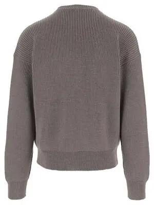 Giorgio Armani Ribbed Crew Neck Sweater