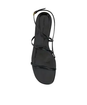 Khaite Slingback Loop Sandals - Black