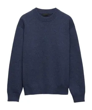 Prada Re-cashmere Crew-neck Sweater - Indigo