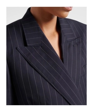 Givenchy Pinstripe Double-breasted Wool Blazer