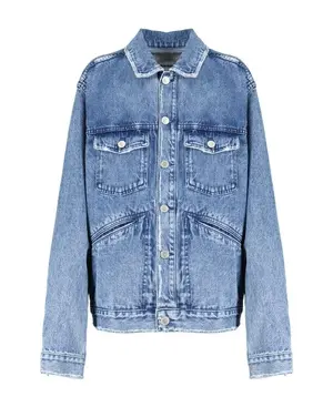 Isabel Marant Étoile Buttoned Long-sleeved Denim Jacket - Blue