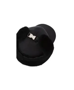 Prada Re-nylon And Shearling Hat