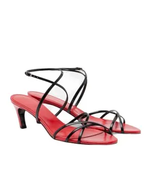 Proenza Schouler Uma Leather Slingback Sandals - Red