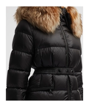 Moncler Boed Short Down Jacket With Removable Fur Trim