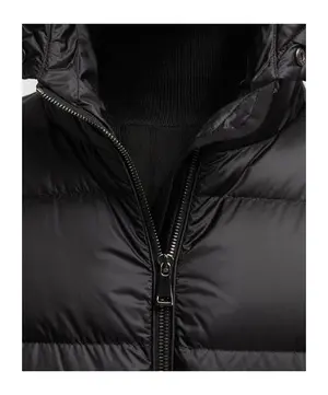 Moncler Boed Short Down Jacket With Removable Fur Trim