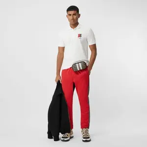 Burberry Logo Embroidered Polo Shirt