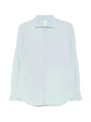 FINAMORE 1925 Long-sleeve Buttoned Shirt - Blue