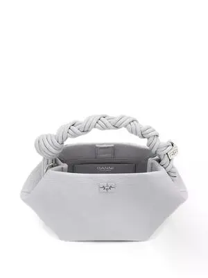 GANNI Mini Bou Bag With Twisted Handle - Grey