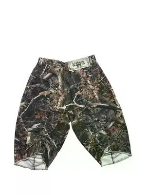 SATOSHI NAKAMOTO Camo-print Carpenter Shorts