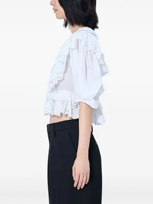 Chloé Crop Ruffle Top