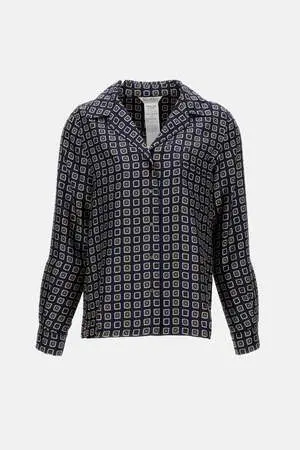 Max Mara Printed Silk Shirt - Multicolor