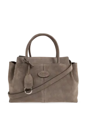 TOD'S Tod's Suede Bag With Embossed Logo Grey