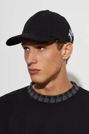 Palm Angels Baseball Cap With Gothic Embroidery