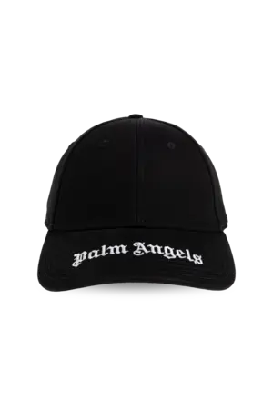 Palm Angels Cotton Baseball Cap - Black