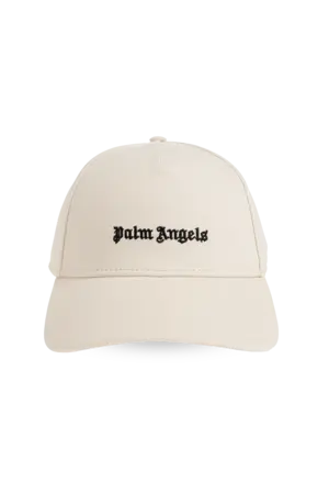 Palm Angels Baseball Cap With Embroidered Logo - White