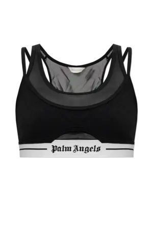 Palm Angels Logo Top With Mesh Inserts