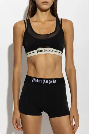 Palm Angels Logo Top With Mesh Inserts