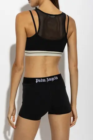 Palm Angels Logo Top With Mesh Inserts