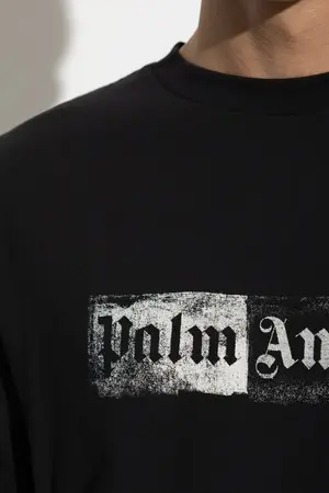 Palm Angels Cotton T-shirt With Printed Logo