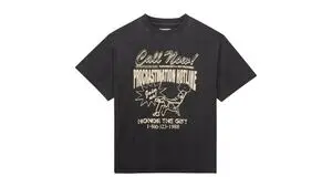 HONOR THE GIFT Procastination Hotline Tee Shirt - Black