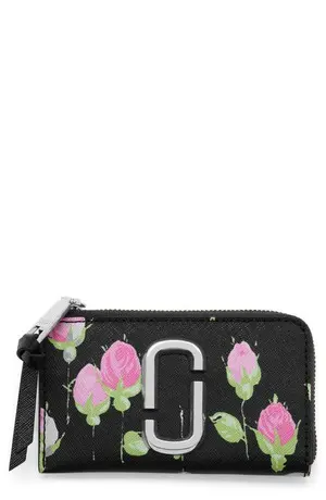 Marc Jacobs Snapshot Top Zip Wallet - Black Multi