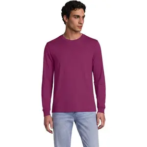 LANDS' END Super-t Long Sleeve T-shirt Light Raspberry