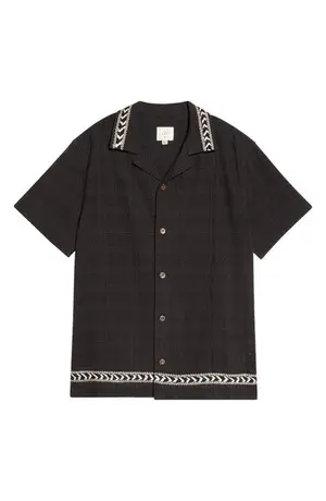 CHE Vargon Cotton Camp Shirt - Black-01