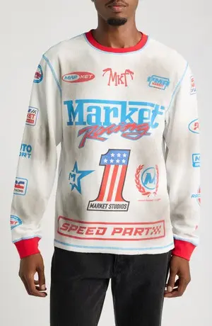 MARKET Speed Part Thermal T-shirt - White