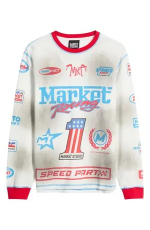 MARKET Racing Graphic Thermal Long Sleeve Shirt