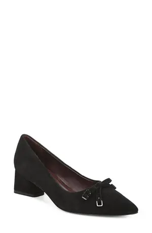 Franco Sarto Racer Faux Leather Pump - Black Suede