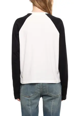 Zadig&Voltaire Lips Graphic Raglan Sleeve T-shirt