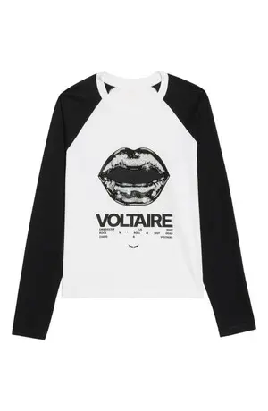 Zadig&Voltaire Lips Graphic Raglan Sleeve T-shirt