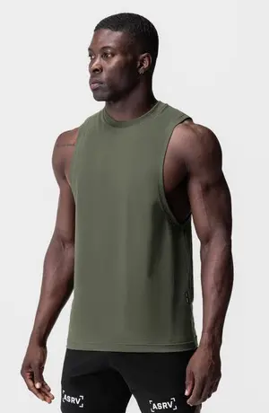ASRV Supima Muscle Tank - Olive