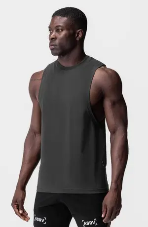 ASRV Supima Muscle Tank - Space Grey