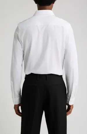 OPEN EDIT Slim Fit Solid Dress Shirt - White