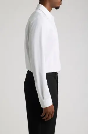 OPEN EDIT Slim Fit Solid Dress Shirt - White
