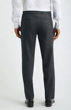 JACK VICTOR Melange Stretch Wool Pants