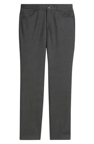 JACK VICTOR Melange Stretch Wool Pants