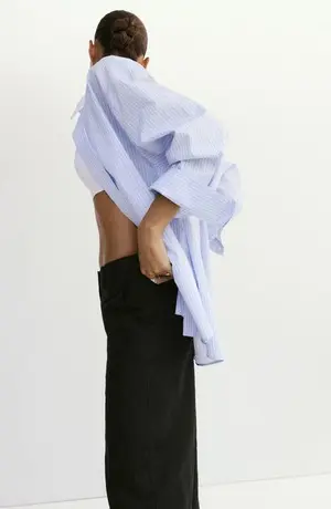 Mango Linen & Cotton Balloon Pants